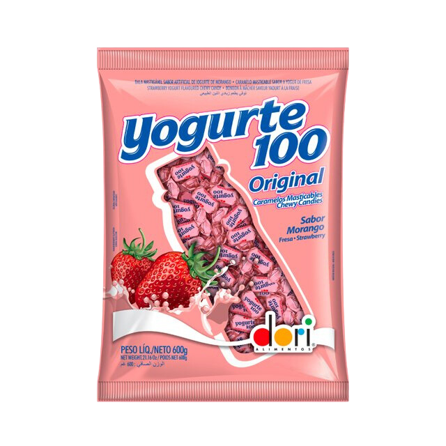 Yogurt Chewable Candy 100 Strawberry - Dori • 600 G – Made in Market