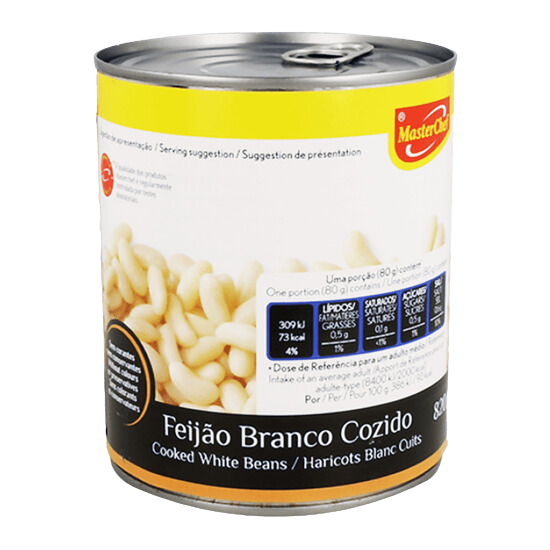 Tiny Canned White Beans Yurt Boiled Mini White Beans 400gr | MARKETIM