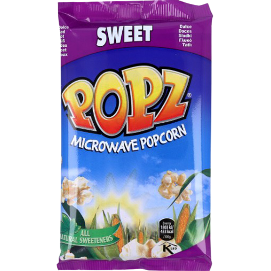Sweet Microwave Popcorn - Popz • 90 G – Made in Market