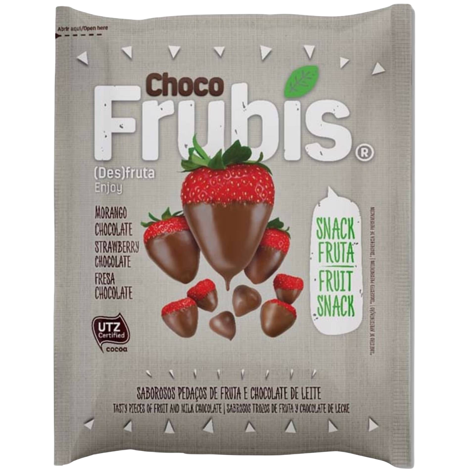 Strawberry with Milk Chocolate - Frubis • 25 G – Made in Market