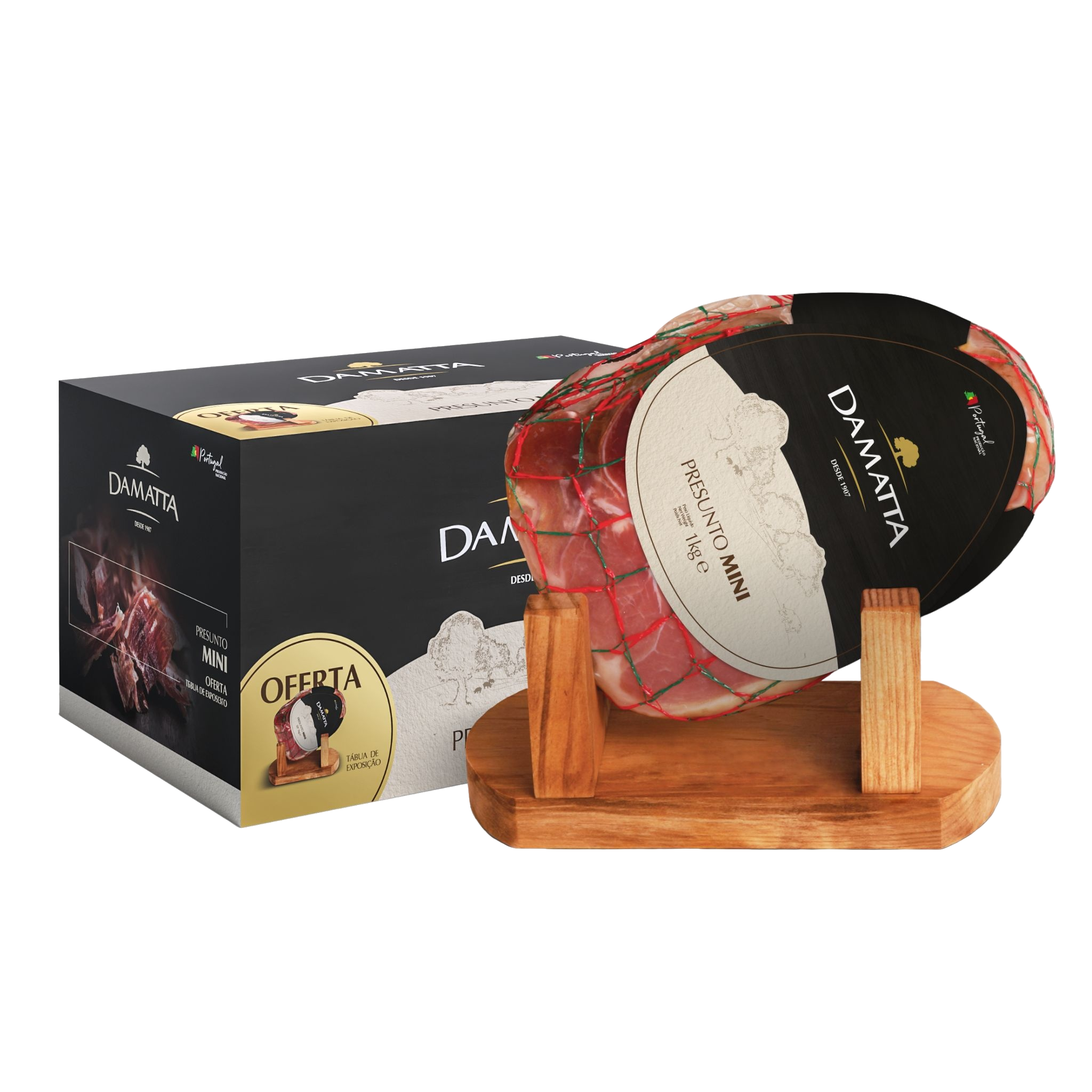 Damatta Mini Classic Presunto Ham Display Pack – 1 kg – Made in Market