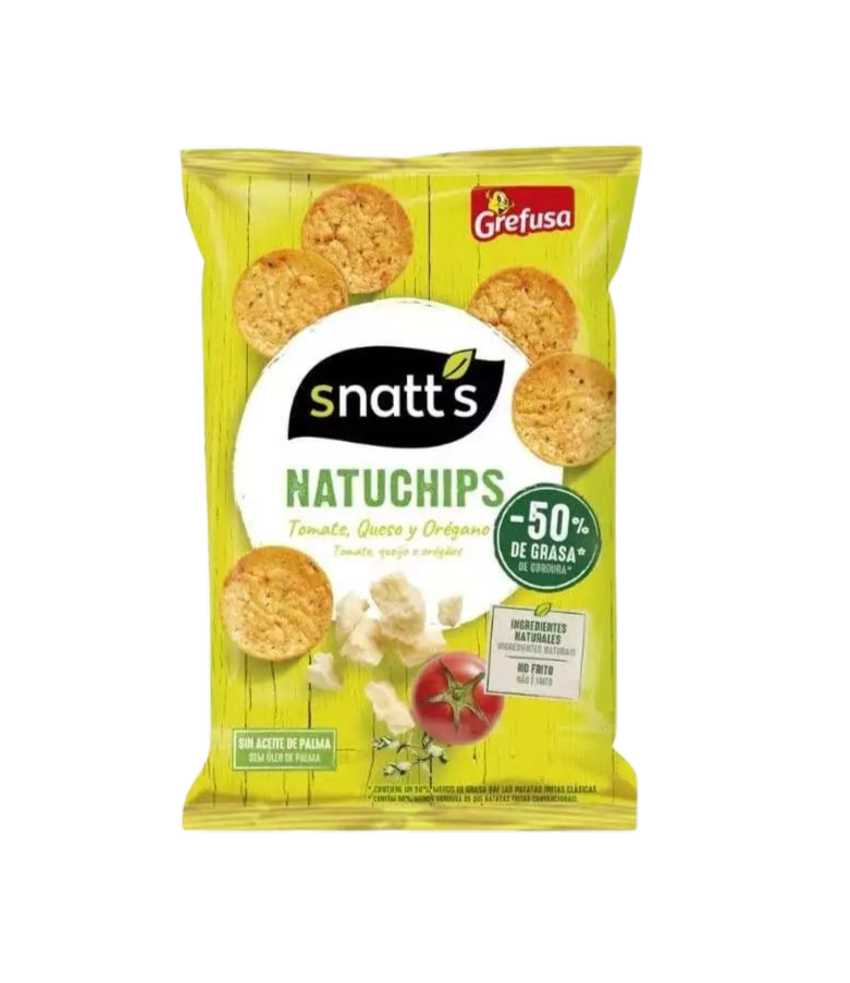 Snatt's Natuchips Tomato Cheese and Oregano - Grefusa • 65 G – Made in ...