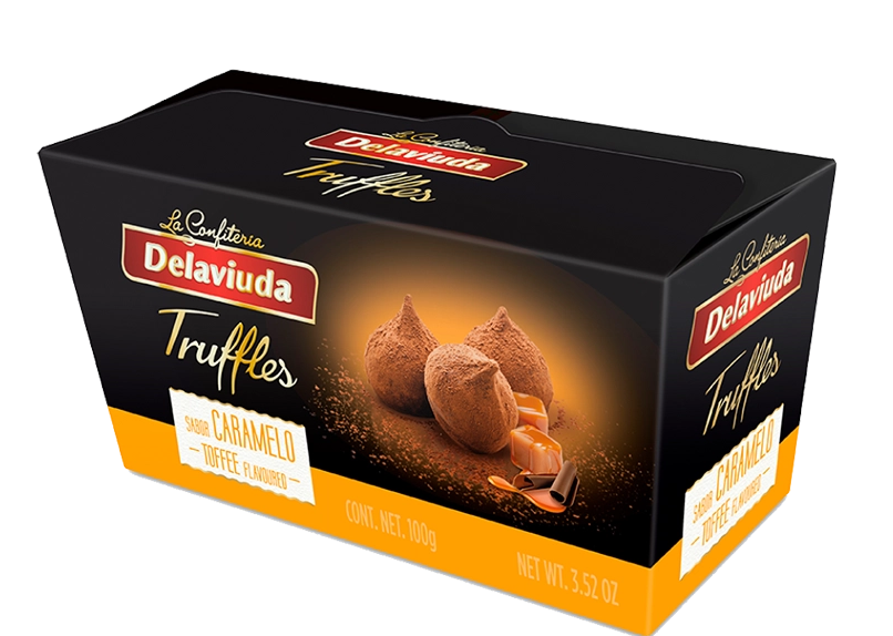 Cocoa and Caramel Truffles - Delaviuda • 100 G – Made in Market