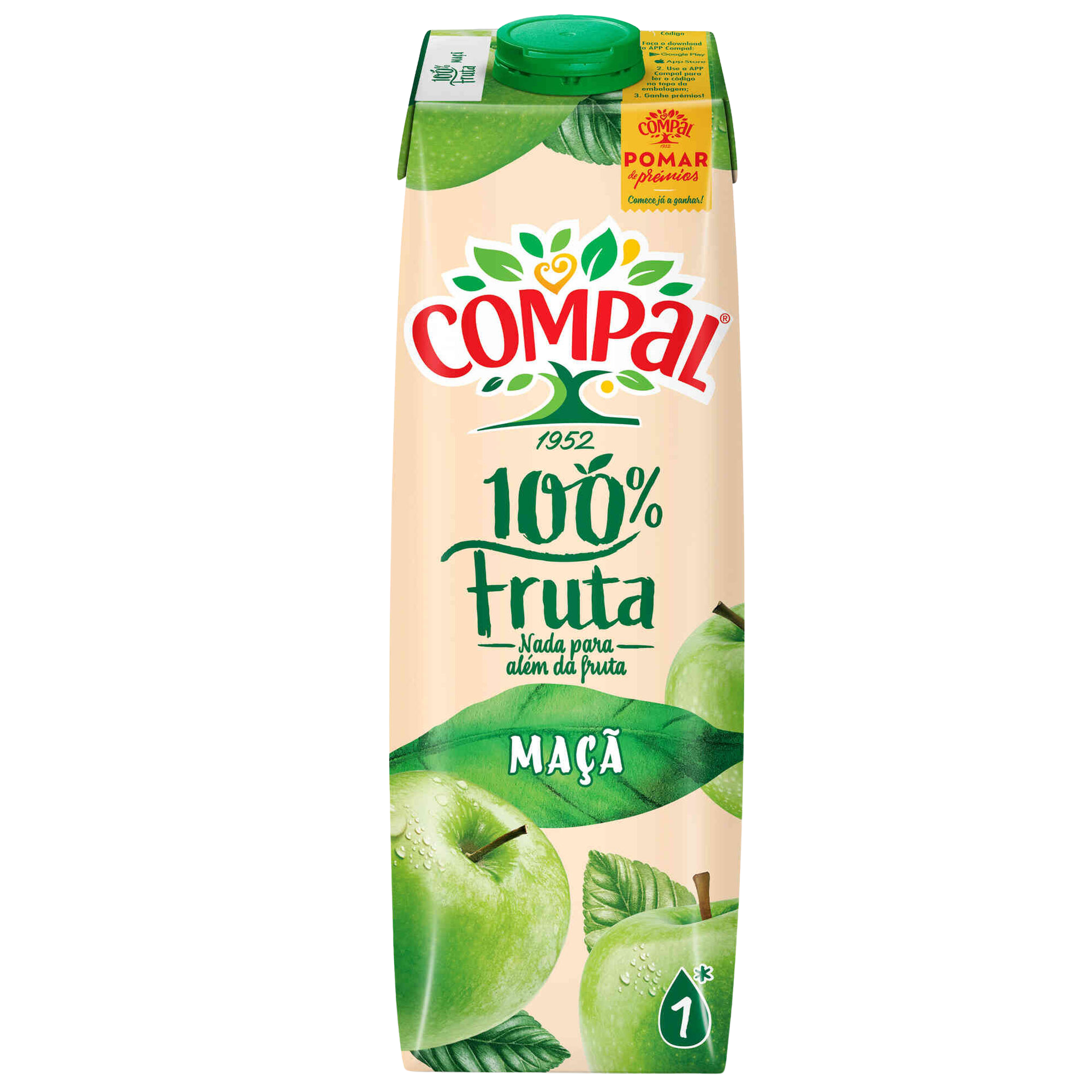 Compal - 100% Fruit Apple Juice - 1 L – Made in Market