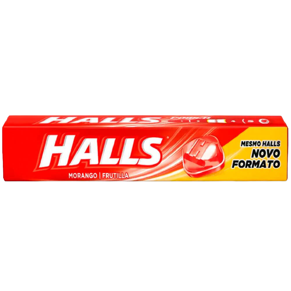 Halls Candy Logo Cherry Flavoured Halls Soothers Medicated Sweets 45g